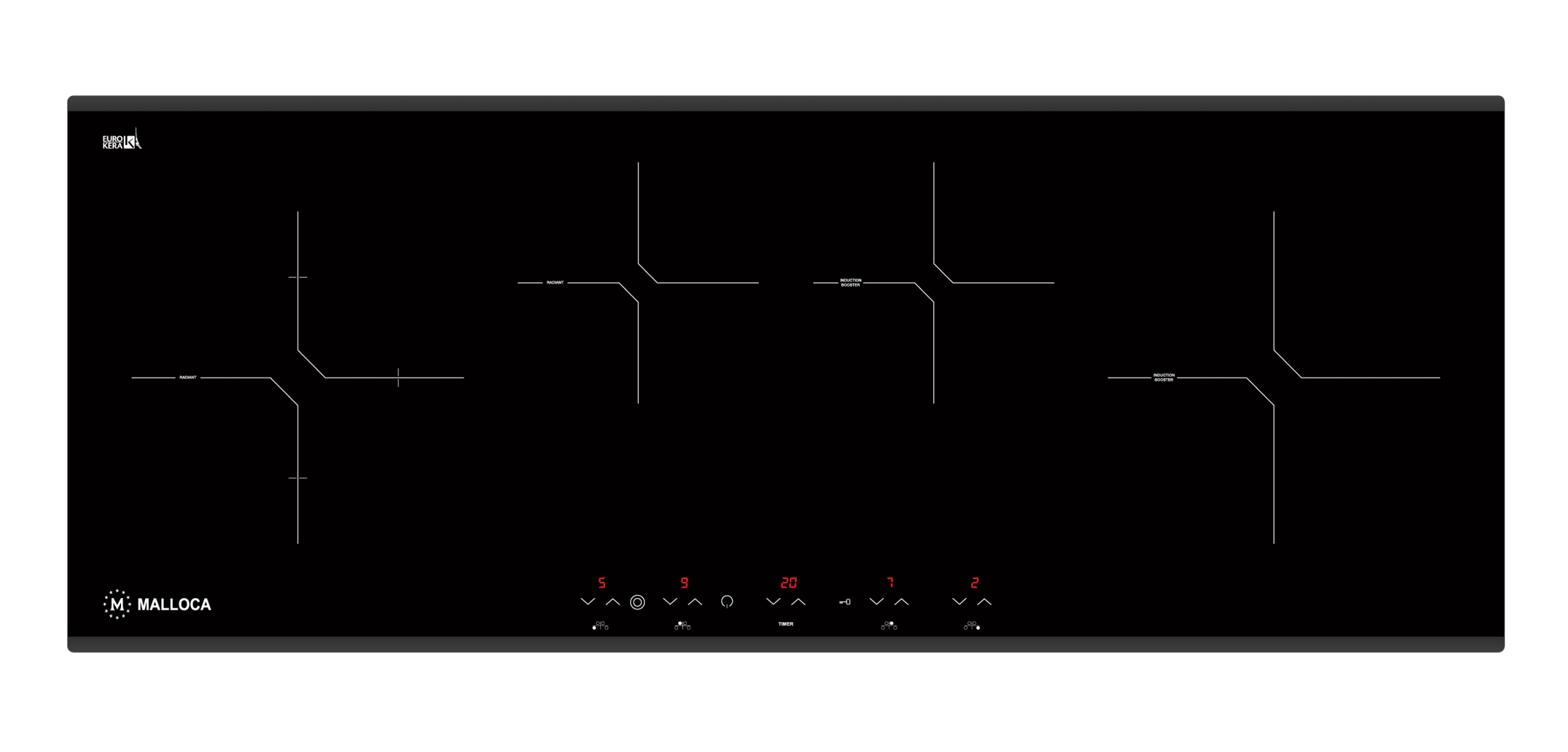 Bếp Điện Từ Malloca MH-04IR S | thietbibepeu.com.vn